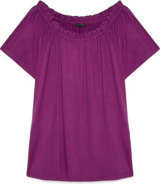 Fiorella Rubino Femme, Blouses et Chemises, Violet, Taille: 40 FR T-shirt &eacute;paules d&eacute;nud&eacute;es