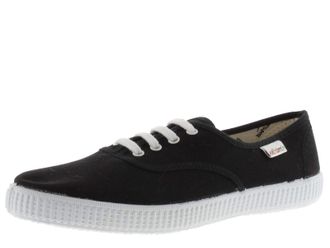 Victoria Plimsoll Unisex 1915 Canvas & Weiße Schnürsenkel 106613 für Kinder Negro 30