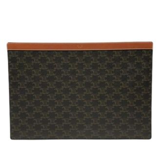 Celine Pre-owned Coated Canvas Clutch - - Pre-owned - Damen - Braun - ONE SIZE