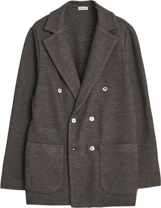 Stenstr&ouml;ms Homme, Vestes, Brun, Taille: XL Blazer Crois&eacute; en Tricot