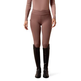 Ariat Womens Avail 2.0 Half Grip TightRiding Breech in Peppercorn, Size X-Small, by Ariat