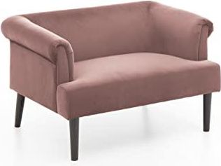 Atlantic Home Collection Charlie Loveseats, Massivholz, (1) Rosa, 118/85/88 cm
