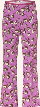 Siyu Siyu Bootcut-Hose Aus Jersey lila
