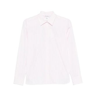 Max Mara Femme, Blouses et Chemises, Blanc, Taille: 38 FR Accenni Striped Poplin Shirt