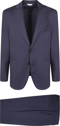 Boglioli Homme, Costumes, Bleu, Taille: XL Laine fine. Coupe classique