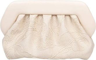 Themoir&egrave; Clutches - Embroidered Canvas Handbag With Magnetic Closure A - Gr. unisize - in Beige - f&uuml;r Damen