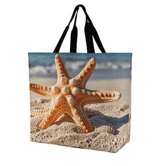 Generic Plage, Coquillage, &Eacute;toile De Mer Sac Fourre-Tout Imperm&eacute;able Tote Bag D&eacute;contract&eacute; Sac A Main Femmes Pour Travail Universit&eacute; Plage