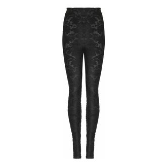 Balmain Leggings &agrave; motif baroque - Femme - Pantalons - Noir - Taille: 36 FR