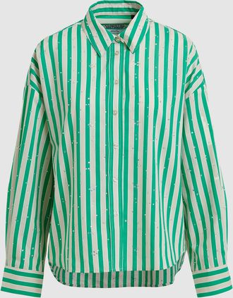 Essentiel Chemise Jelief Vert Blanc