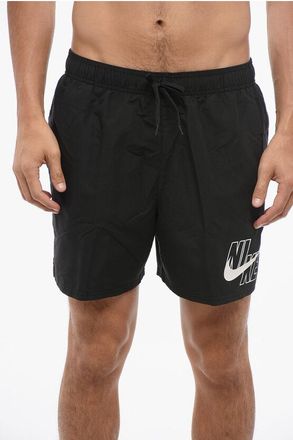 Nike Solid Color Swim Shorts with Printed Logo size Xxl