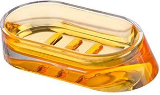 WENKO 20238100 Seifenablage Paradise Orange - Acryl, 14.2 x 4 x 7.3 cm, orange