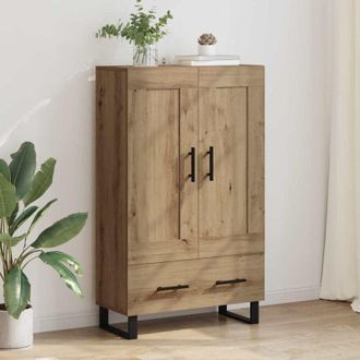 vidaXL vidaXL Haut Armoire avec tiroir Ch&ecirc;ne artisanal 69,5 x 31 x 115 cm
