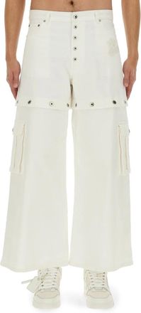 Off-white Homme, Pantalons, Blanc, Taille: W32 90s Super Baggy Jeans