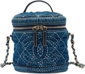 Chanel Sac Vanity Pre-owned - Femme - Pre-owned - Bleu - Taille: ONE Size