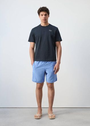 Mango T-shirt 100 % coton imprim&eacute; bleu marine - Homme - XXL - MANGO MAN
