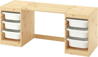 IKEA TROFAST Schreibtisch mit Boxen