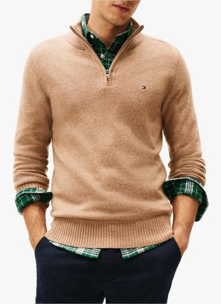 Tommy Hilfiger Pull &agrave; col zipp&eacute; en laine