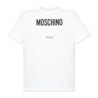 Moschino Logo T-Shirt - - Tops - Herren - Wei&szlig; - L