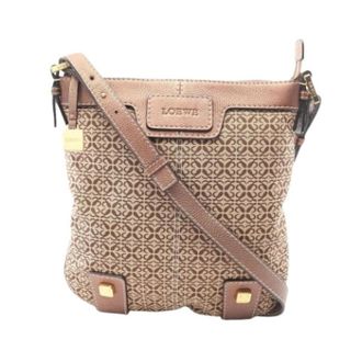 Loewe Pre-owned Canvas Shoulder Bag - - Pre-owned - Damen - Beige - ONE SIZE