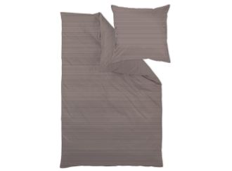Curt Bauer Mako-Brokat-Satin Bettw&auml;sche-Garnitur Dessin 9033 BENTE Farbe chocolate-256 Gr&ouml;&szlig;e 135x200+80x80cm