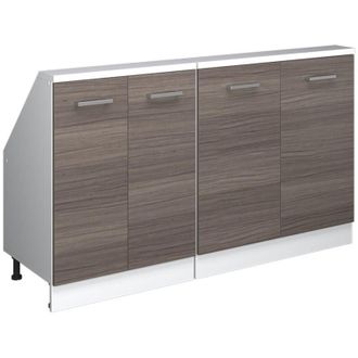 Vicco Ensembles de meuble de rangement sous pente Rion, gris noble/blanc, Lot de 2, Vicco