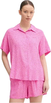 DKNY Dkny - Ensemble Pyjama Deux Pi&egrave;ces en Viscose - Femme - V&ecirc;tements de nuit et de d&eacute;tente - Rose - Taille: 36 FR
