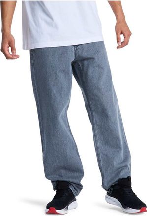 DC Jean droit d&eacute;contract&eacute; - Gris moyen-Noir