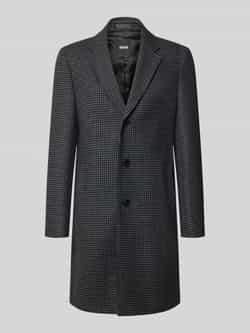 HUGO BOSS Regular Fit Wollmantel mit Allover-Muster Modell H-Hyde-Bib-E-264