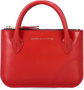 Comme Des Gar&ccedil;ons Portemonnaies - Comme Des Gar&ccedil;ons Leather Mini Wallet Bag - Gr. unisize - in Rot - f&uuml;r Damen