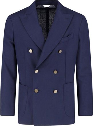 Boglioli Double-Breasted Virgin Wool Blazer