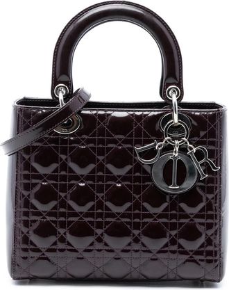 Dior Hobo Bags - Medium Patent Cannage Lady Dior - Gr. unisize - in Orange - f&uuml;r Damen