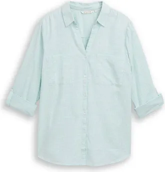 Tom Tailor Langarmbluse Blusen & Shirts Plus Size - Bluse mit Brusttaschen