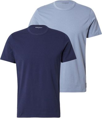 Emporio Armani Mans Essential LOGOLABEL 2-Pack Crew Neck T-Shirt Grey XXL Regular Fit, grau, XXL