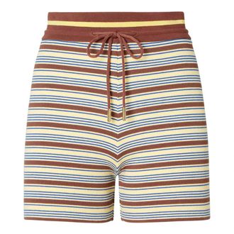 Fendi Gestreifte Strickshorts - - Shorts - Damen - Mehrfarbig - S