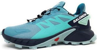 Salomon Supercross 4 GTX Dustu Chaussure de Trail pour Femme Dusty Turquoise/India Ink/Blue 39 1/3