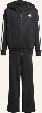 adidas Fleece Trainingsanzug Mit Kapuze Kinder schwarz