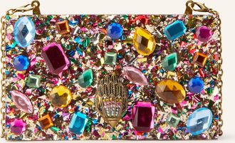 Kurt Geiger Umh&auml;ngetasche Mit Schmucksteinen pink