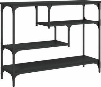 vidaXL Table console noir 100x30x75 cm bois dingénierie