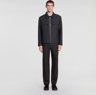 Sandro Blouson droit &agrave; zip