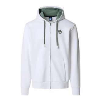 North Sails Homme, Sweatshirts et sweats &agrave; capuche, Blanc, Taille: S Full Zip Sweat &agrave; capuche