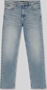 HUGO BOSS Straight Fit Jeans aus Baumwoll-Mix