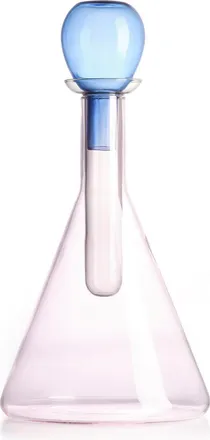 IVV chemical pink bottle / gray vial blue cap h-31 cm