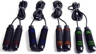 TOPBATHY Verstellbares Fitness Springseil Rot Leichtes Rutschfestes Trainingsseil mit Komfortablem Schwammgriff für Erwachsene und Langlebiges Sportzubehör für