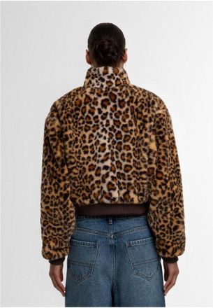 Urban Classics Kurzjacke Ladies Cropped Faux Fur Jacket
