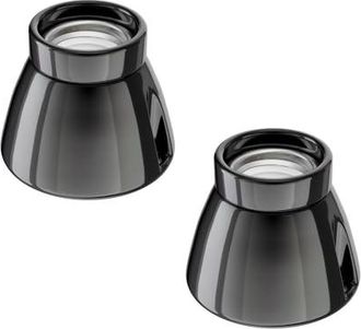 LEDs Com 2 pi&egrave;ces plafonnier/douille de lampe MINZ, porcelaine, noir brillant, 1x E27 max. 300W