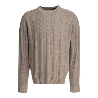 Norse Projects Strukturierter Pullover mit Rundhalsausschnitt - - Knitwear - Herren - Beige - S