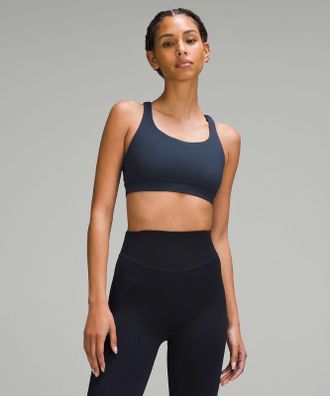 lululemon Energy BH Mittlerer Halt B-D-Cups f&uuml;r Frauen - Gr&ouml;&szlig;e 12 in True Navy