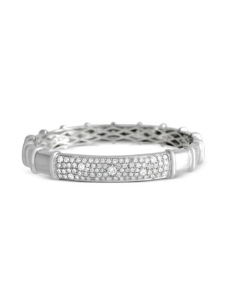 Luxury Bazaar bracelet en or blanc 18ct pavé de diamants - Argent