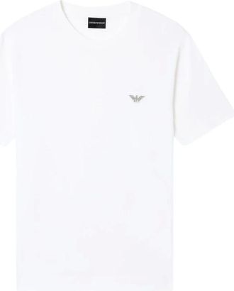 Emporio Armani Homme, Tops, Blanc, Taille: M T-Shirt