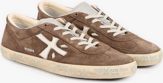 Premiata Baskets David en cuir su&eacute;d&eacute;